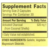 Spring Valley Activated Charcoal Dietary Supplement, 520 mg, 60 count ...