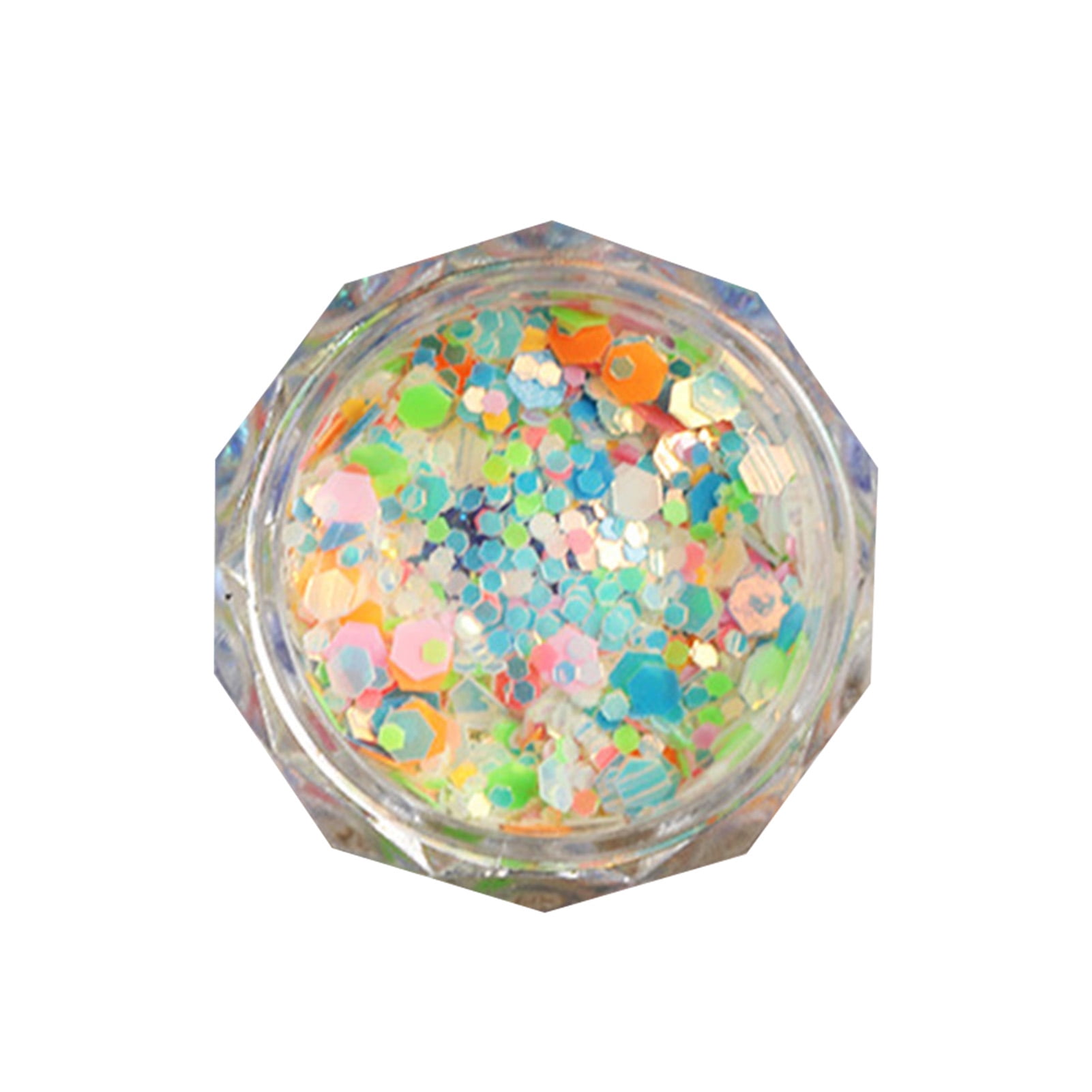 Hesroicy 1 Box Nail Art Sequin Shiny Effect Luminous High Gloss Non ...