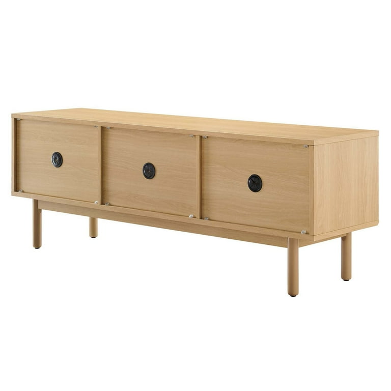 Tan wood tv stand store