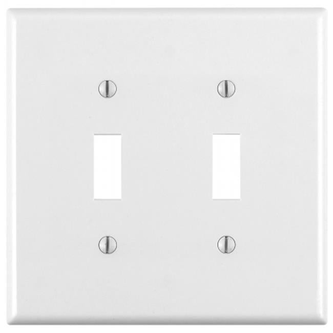 Leviton Mfg 002-80709-00W White 2 Gang Toggle Wall Plate | Walmart Canada