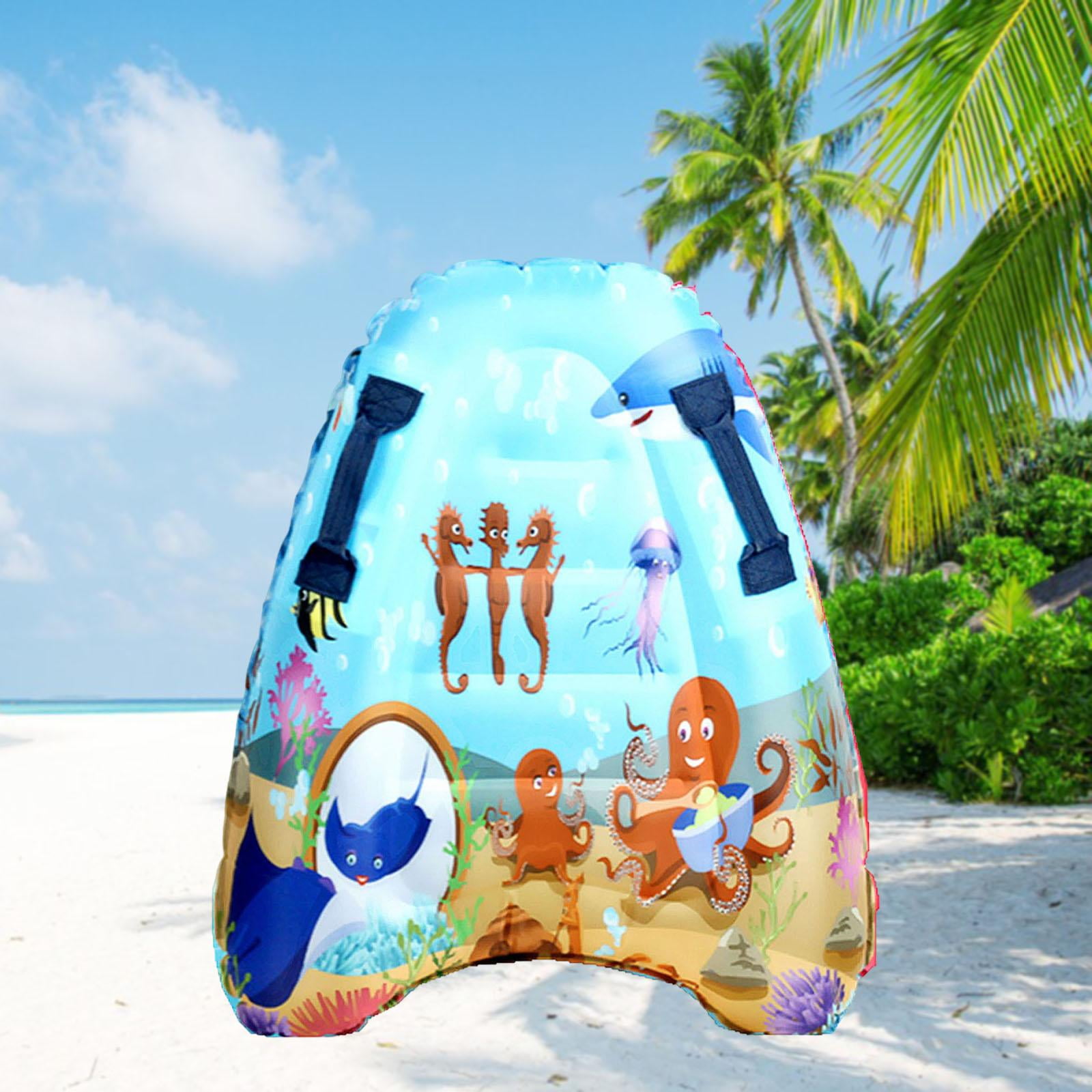 Inflatable , Durable Multicolor Soft with Handles Aid Mat Kickboard for ...