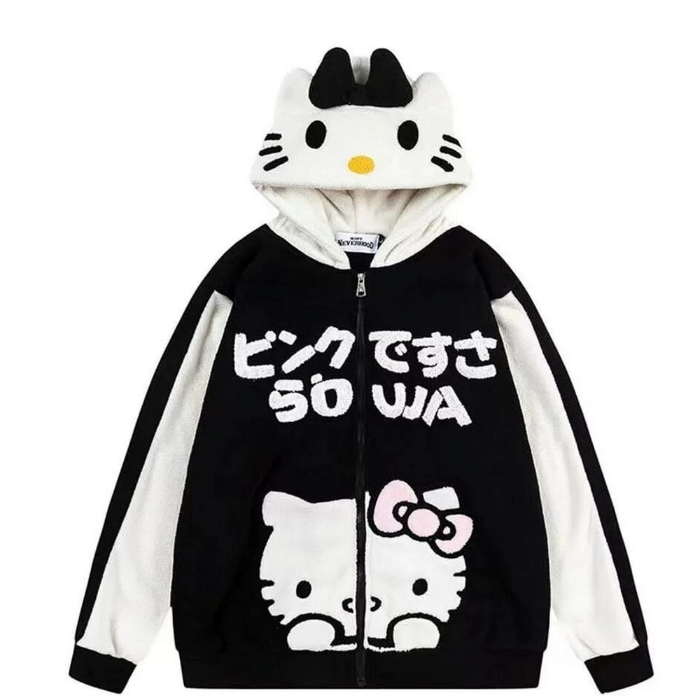 Click here for Sanrio Hello Kitty Y2k Kawaii 3d Plush Hoodies Emb... prices