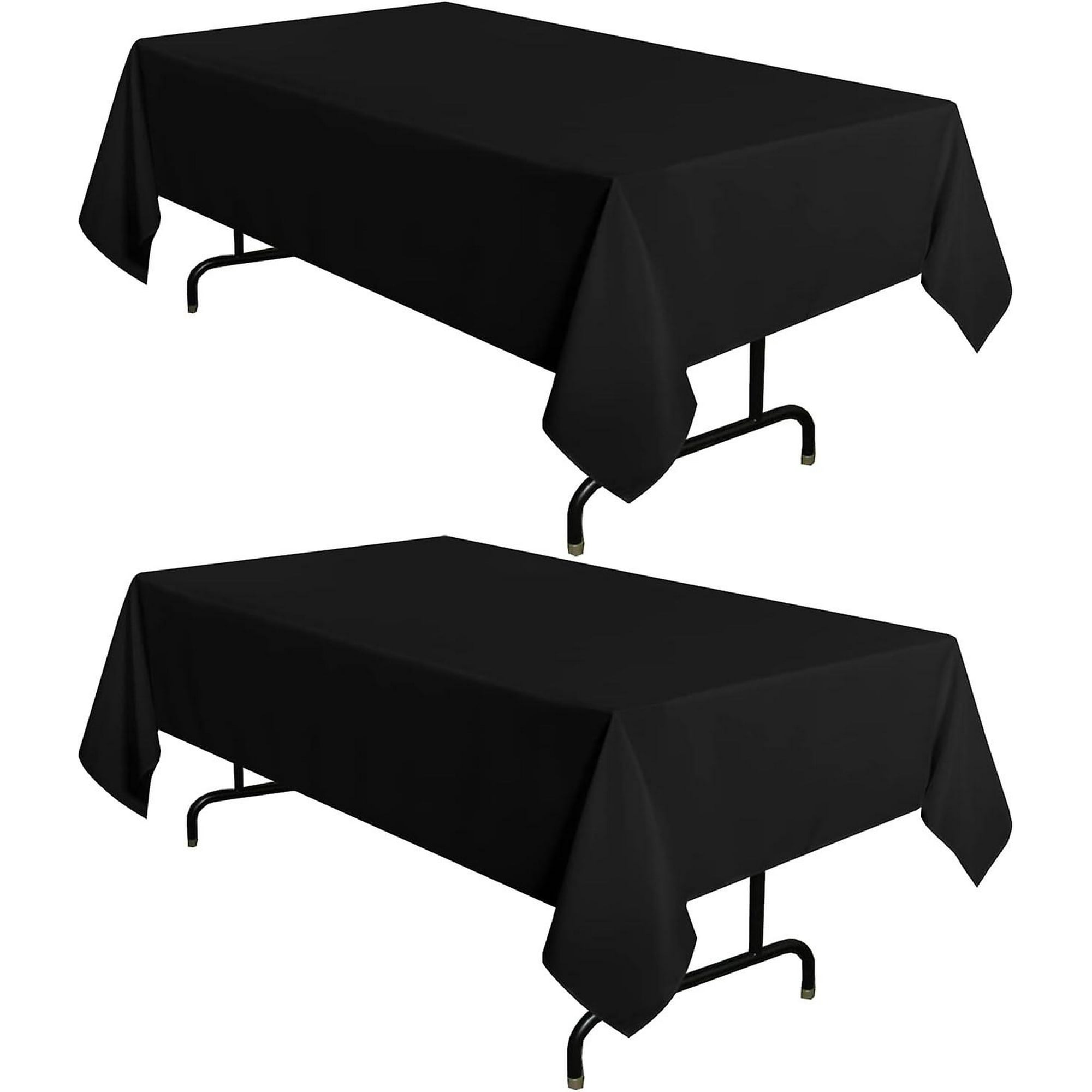 Click here for Cpdd Sancua 2 Pack Black Tablecloth 60 X 102 Inch... prices