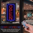 Square LED Open Door Sign Light Timer Flashing Remote Business Bar Pub ...