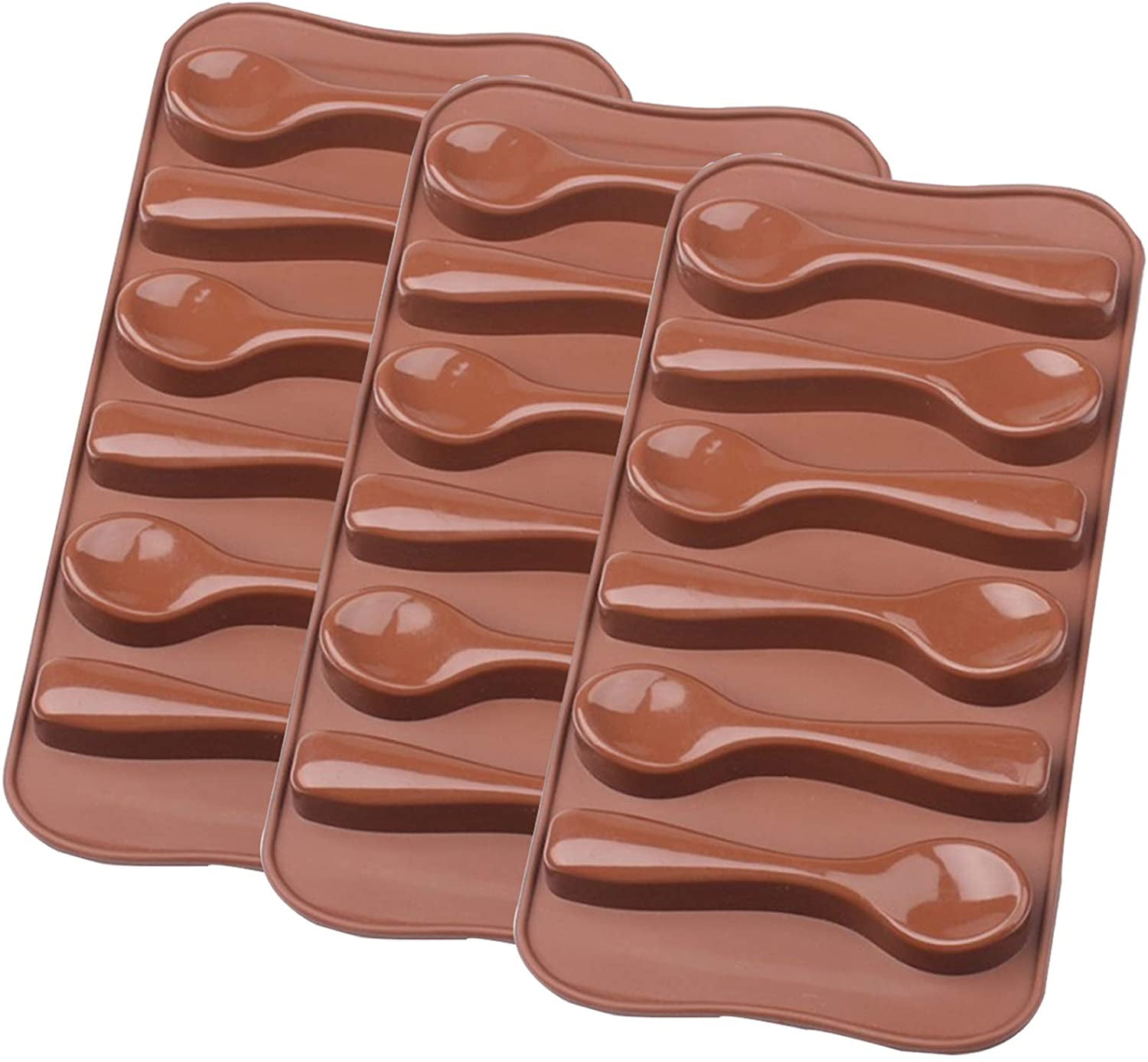 DIY Jelly Baking Spoon Mold Silicone 3PC Candy Tool Baking Chocolate ...