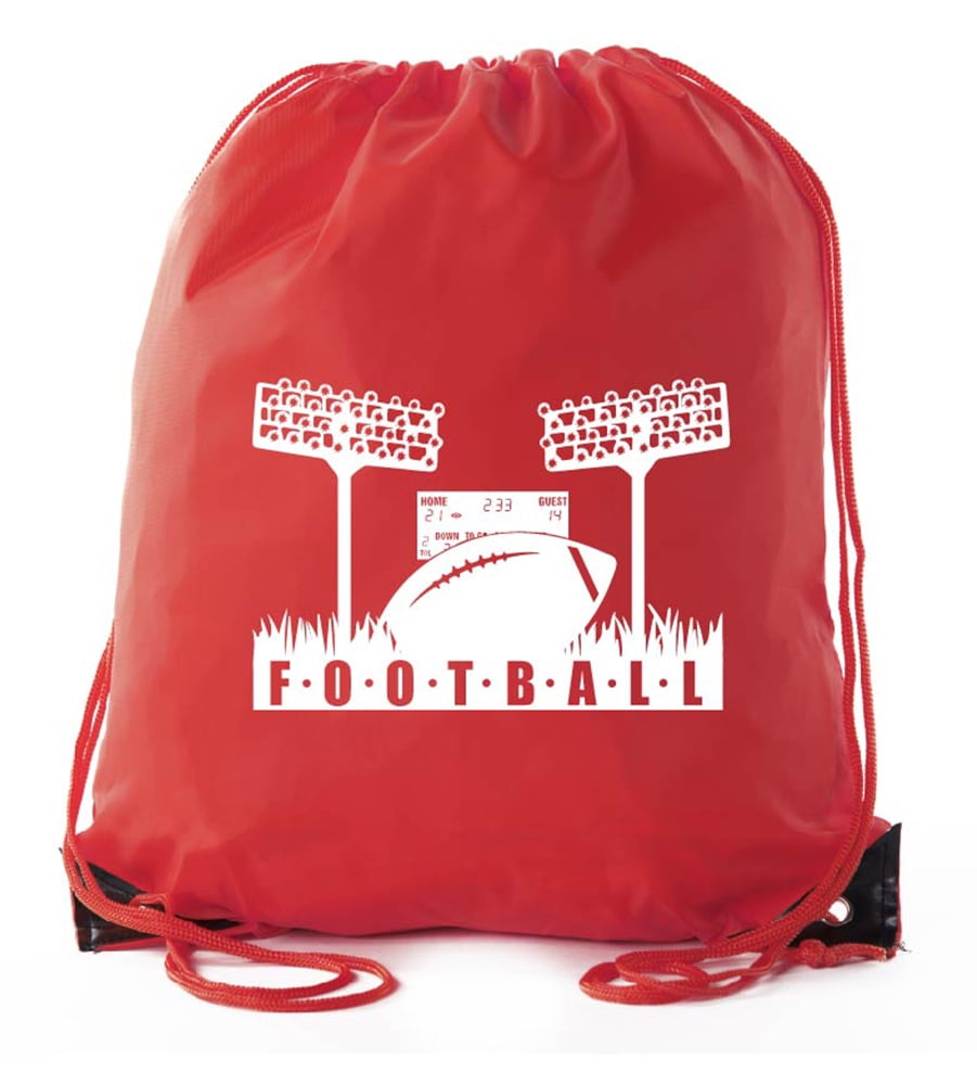 Football Party Bags | Football Drawstring Cinch Backpacks for Team ...