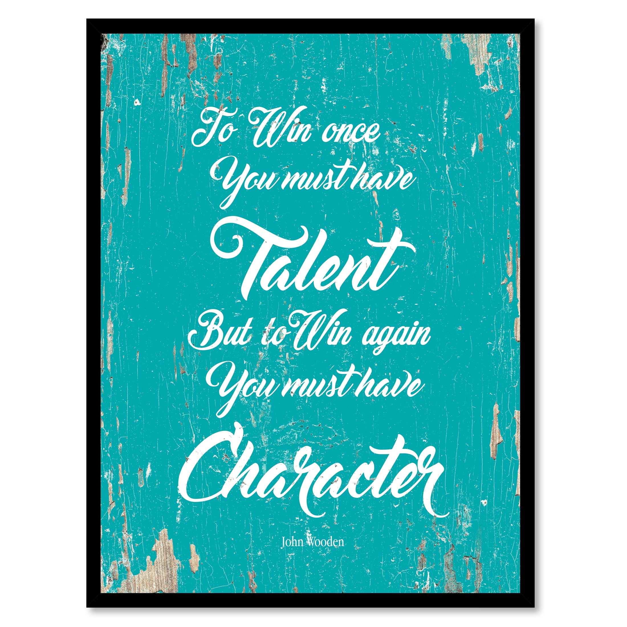 To win once you must have talent but to win again you must have ...