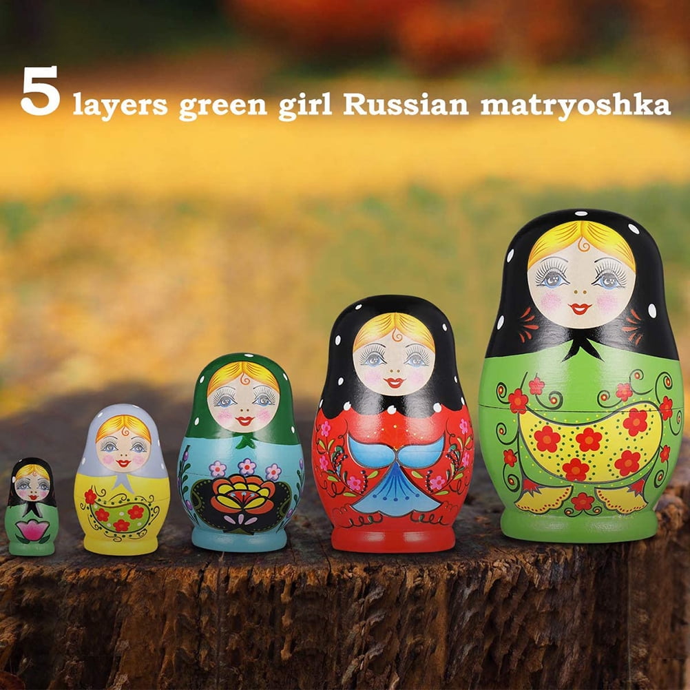 Click here for Estink Handmade Painted Toy Doll 5pcs Russian Nest... prices