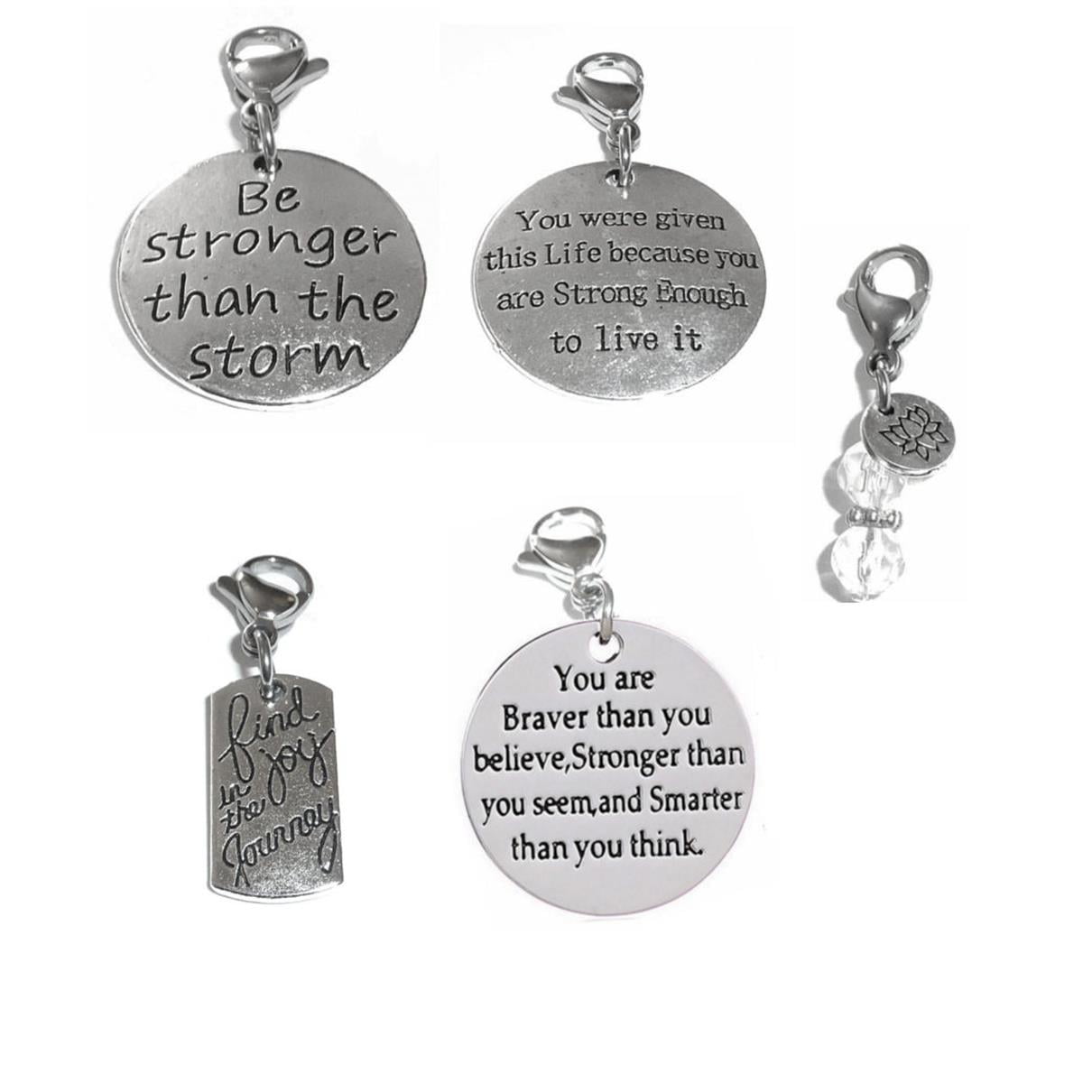 Clip On Purse Charms, Bag Charms, Zipper Pull Charms – Inspirational ...
