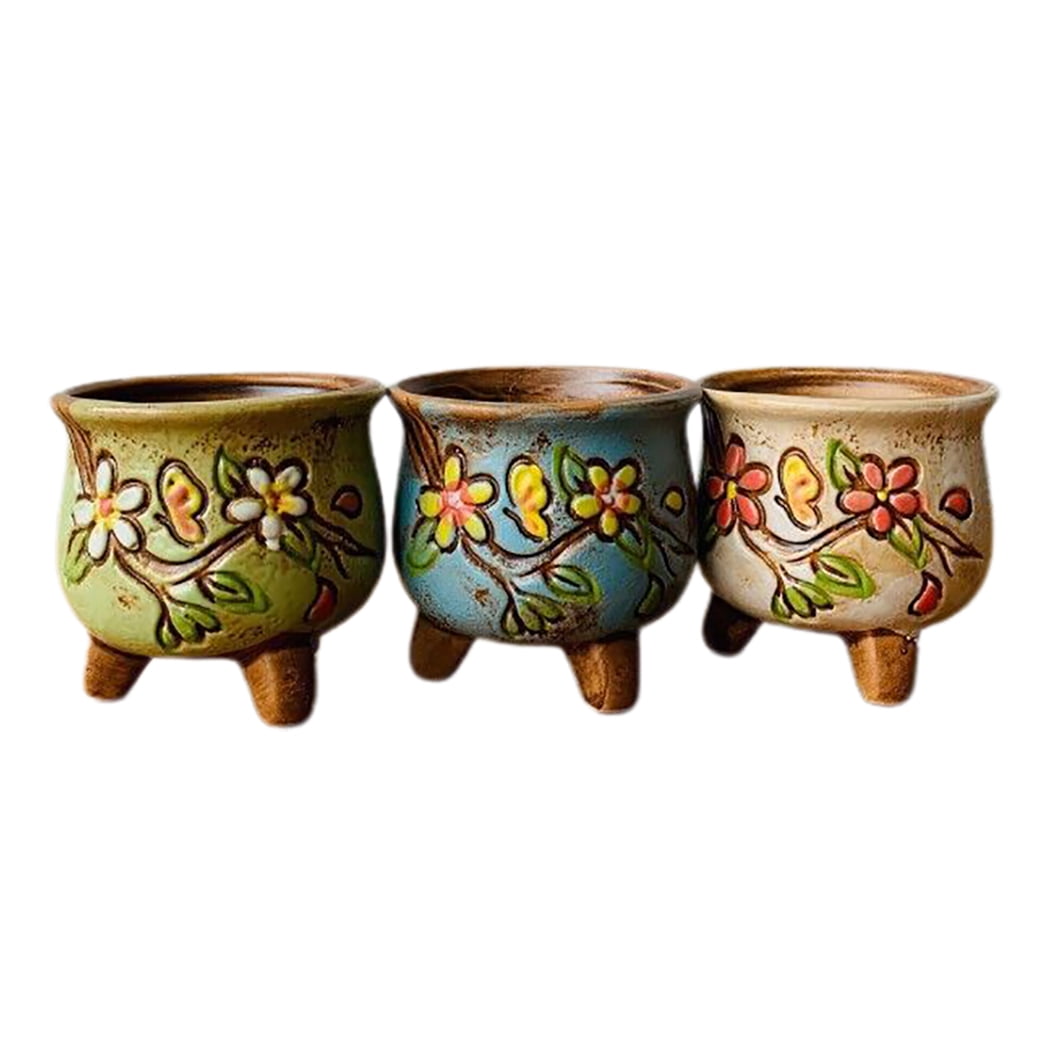 Click here for Coofit Ceramic Plant Pots Decorative: 3pcs Flower... prices
