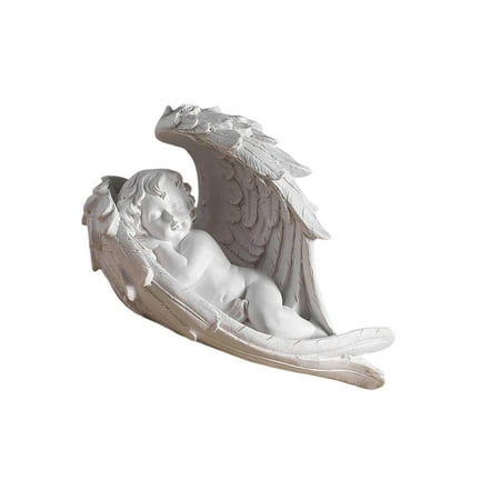 Baby Angel In Wings Statue Figurine Home Decor Cherub Angel Figurines ...