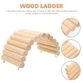 OUNONA Guinea Pig Toys Hamster Log Ladder Balance Claw Exercise ...