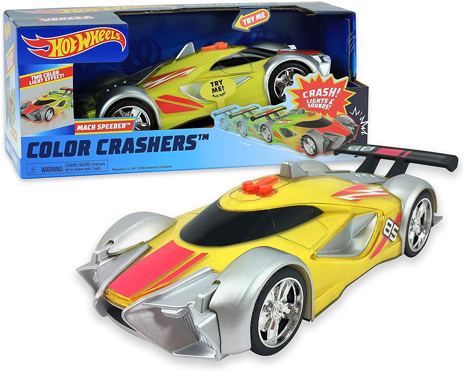 Hot Wheels Color Crashers, Mach Speeder, de Just Play | Walmart en línea