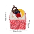 Simulated French Cream Cake Fake Dessert Bread Mousse Realistic Display ...