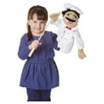 Melissa & Doug Chef Puppet (Al Dente) with Detachable Wooden Rod ...