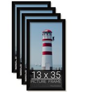 Walmart 16x32 Black Wood Picture Frame Set of 4 for Puzzles, Posters ...