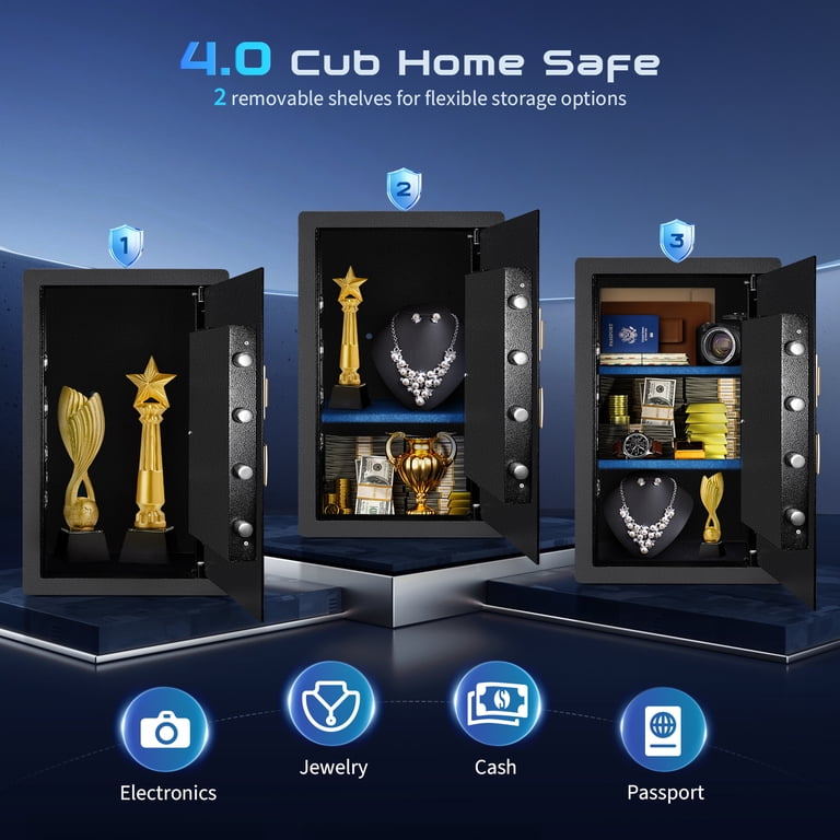 Large Digital Security Safe Hidden Compartment 5.1 Cu Ft Extra Large ...
