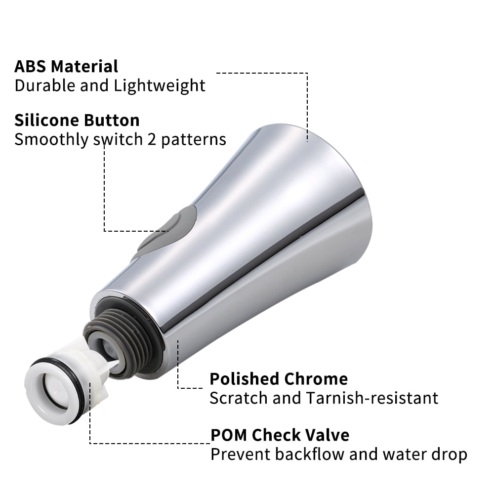 Click here for Amdohai Kitchen Sink Faucet Head 2-Function Pull O... prices