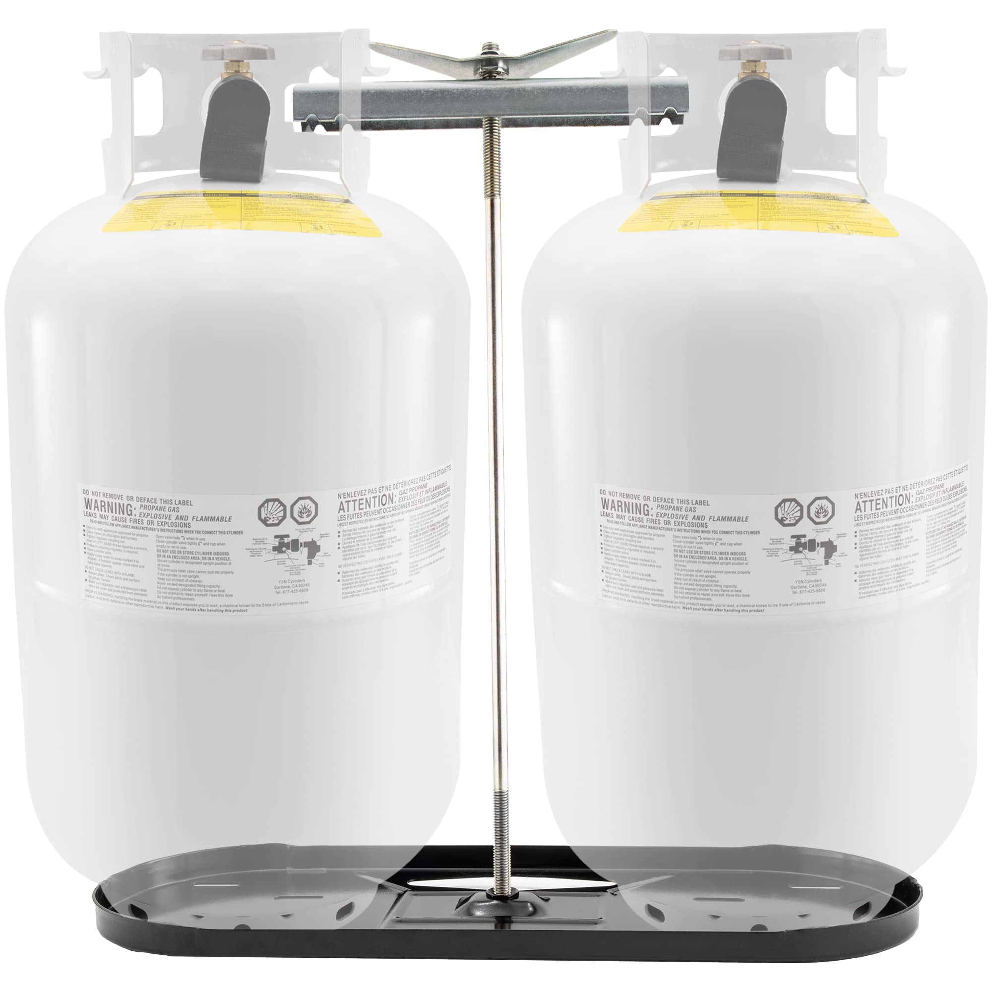 RecPro RV Dual Propane Tank Mounting Rack | 20lb or 30lb Tank Options ...