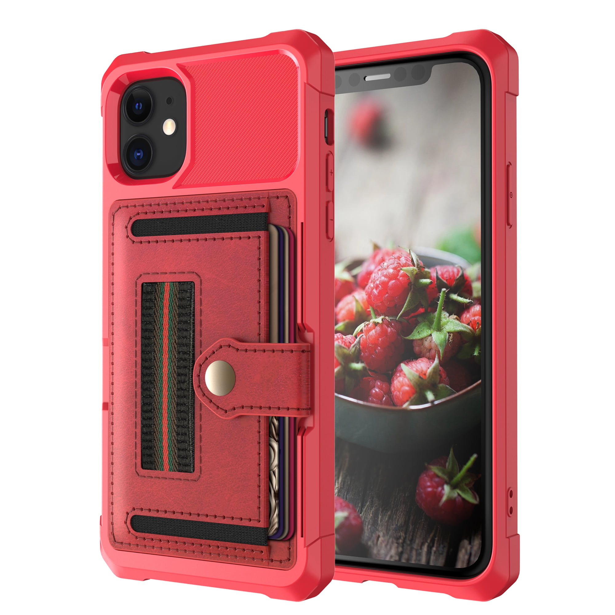 Dteck Case for Apple iPhone 12 mini 5.4-inch,Shockproof Rubber Card ...