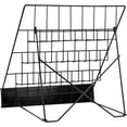 4-Tiered Metal Book Display Stand,18.4 x 16.6 x 14.5, Book Signing Wire ...
