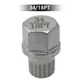 34/18PT Hollow Wheel Lock Lug Nut Removal Key Steel Anti-Theft Screw ...