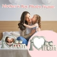 ESULOMP Mom Picture Farme Mom Gifts I Love Mom Heatr-Shaped Photo Frame ...