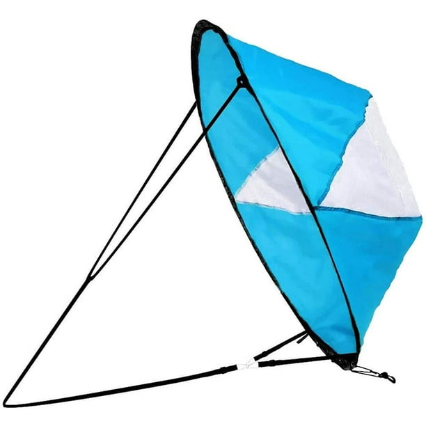 Kayak Sail Kit Foldable Portable Downwind Wind Sail Easy Setup Board ...