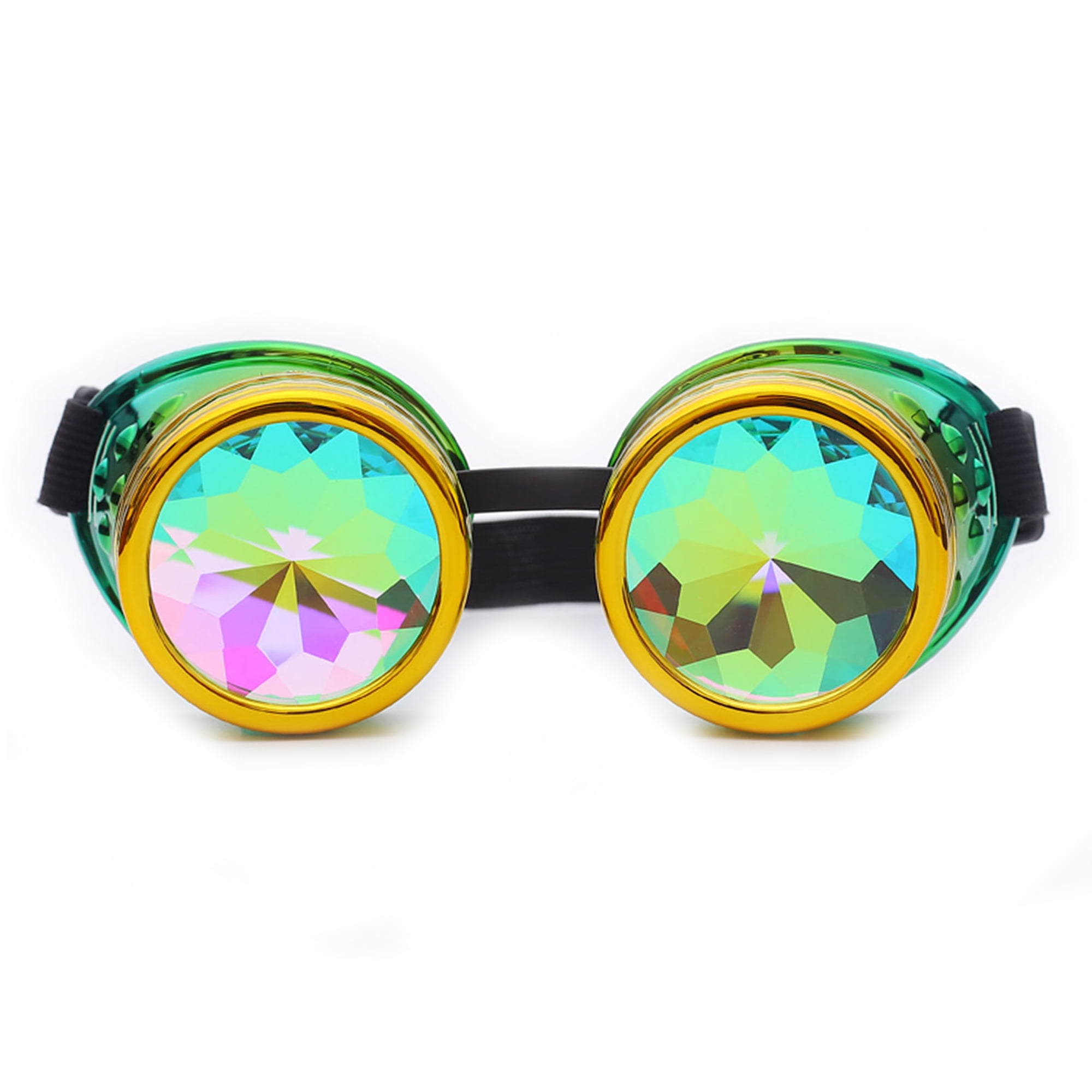 SAYFUT 40+Colors Goggles Retro Mosaic Kaleidoscope Rainbow Sunglasses ...