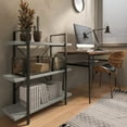 BELLEZE 3 Tier Modern Rustic Industrial Bookshelf - Hazel (Gray Wash ...