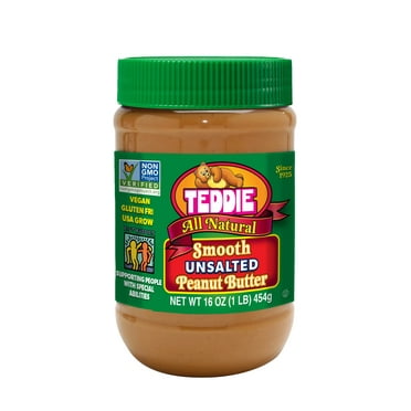 Teddie All Natural Smooth Peanut Butter, 26 oz - Walmart.com