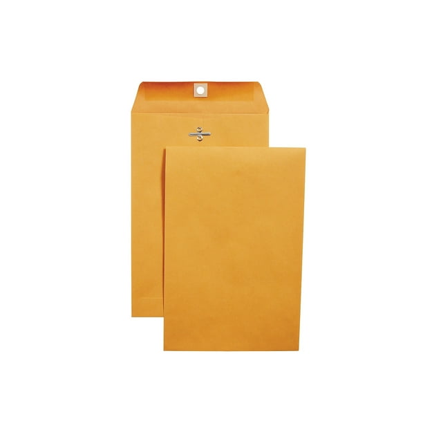 Staples Clasp Kraft Catalog Envelopes 6-1/2" x 9-1/2" Brown 100/BX ...