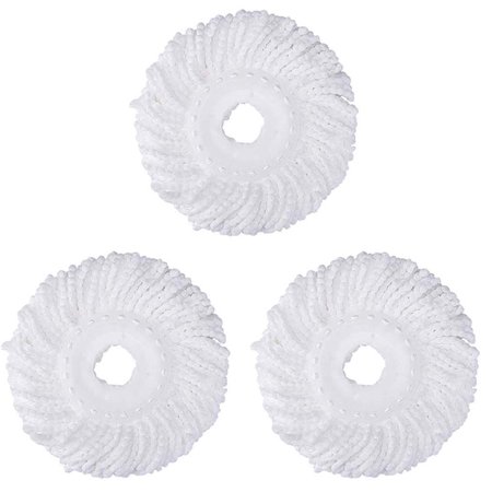 Xizioo3Pcs Microfiber Mop Heads, Mop Head Replacement Round Mop Heads ...