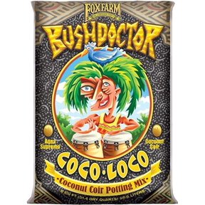 FoxFarm Bush Doctor Coco Loco Potting Soil Mix, Coconut Coir, 2 Cubic ...