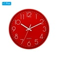 Uxcell 12 Analog Dial Wall Clock Silent Non Ticking Battery Operated
