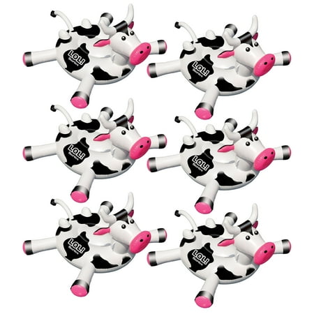 Swimline LOL Swimming Pool Giant Rideable On Cow Inflatable Float (6 ...