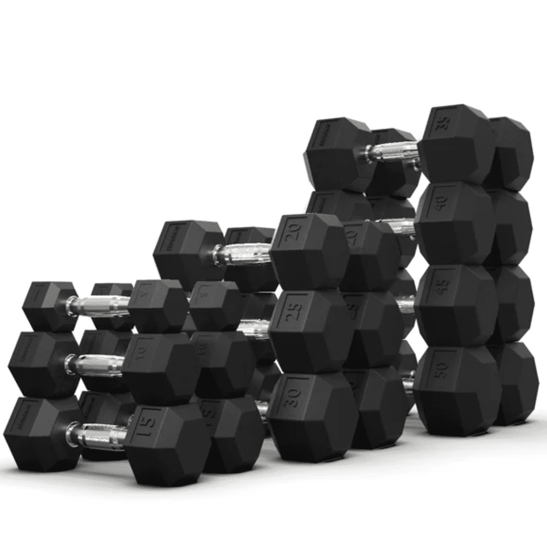 HAJEX Ensembles d'Haltères Hexagonaux en Caoutchouc 106 LB à 2565 LB ...