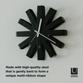 Umbra Ribbon Wall Clock, Modern Design, Silent Quartz Movement, Easy to ...