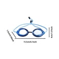 2 Pcs Swim Goggles for Adult Men Women Youth, Bungee Strap Swimming ...