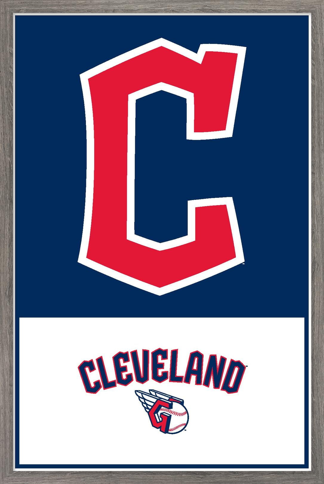 MLB Cleveland Guardians - Logo 22 Wall Poster, 14.725" x 22.375" Framed ...