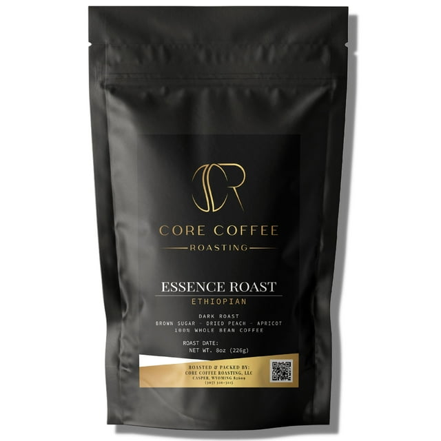 Core Coffee Roasting Essence Roast, Dark Roast, Whole Coffee Beans, 8oz ...
