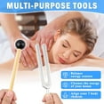 432 Hz Tuning Fork Set with Wooden Resonator Box and Hammer, Chakra ...