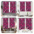 Black and Pink Leopard Print Blackout Curtains,Triple Weaved Fabric ...