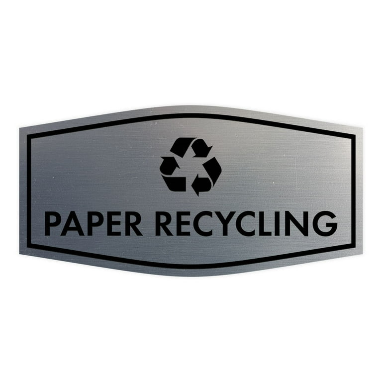 Paper Recycling Signs