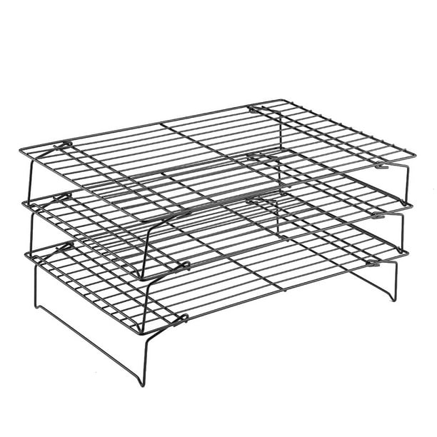 3-Tier Folding Cooling Rack Baking Cake Biscuit Pie Cooler Tray Stand ...