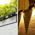 Solar Deck Lights, 4-Pack Outdoor Solar Powered Deck Lights Wall Lamp ...