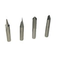 Engraving CNC Wood Carving Router Bit Set - 4pcs - Solid Carbide - 1/4 ...