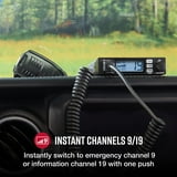 Cobra 19 MINI AM/FM Ultra Compact Full-Featured Recreational CB Radio ...