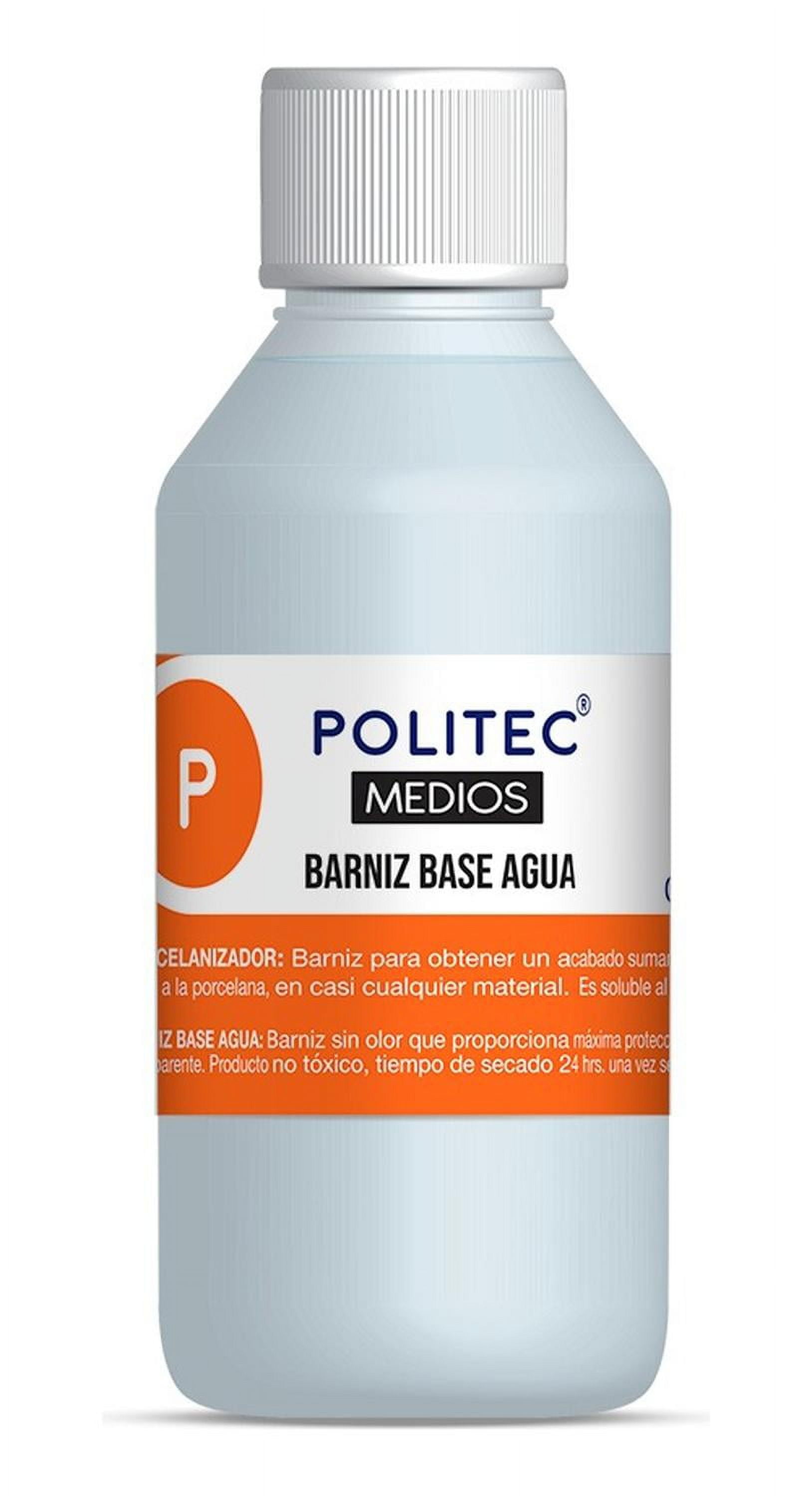 Barniz Base Agua Politec 125 Ml Politec multicolor SIN TAMAÑO | Bodega ...