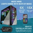MUSETEX ATX Mid-Tower PC Gaming Case with Full RGB Fans, Compatible ...